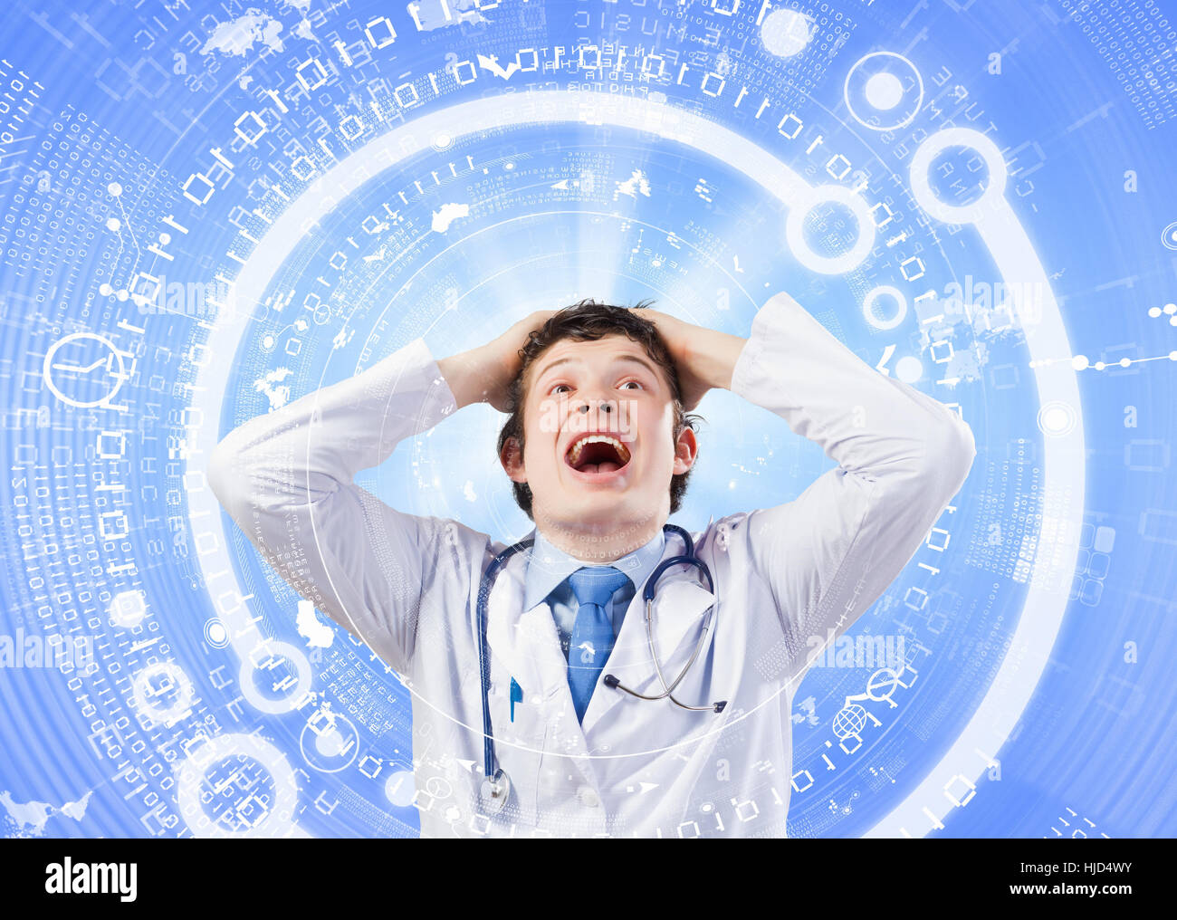 Screaming face hospital hi-res stock photography and images - Alamy