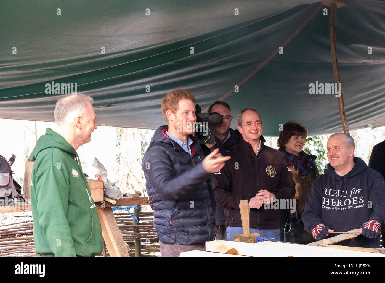 Tedworth House Tidworth. 23rd Jan, 2017. Prince Harry visiting Help for ...