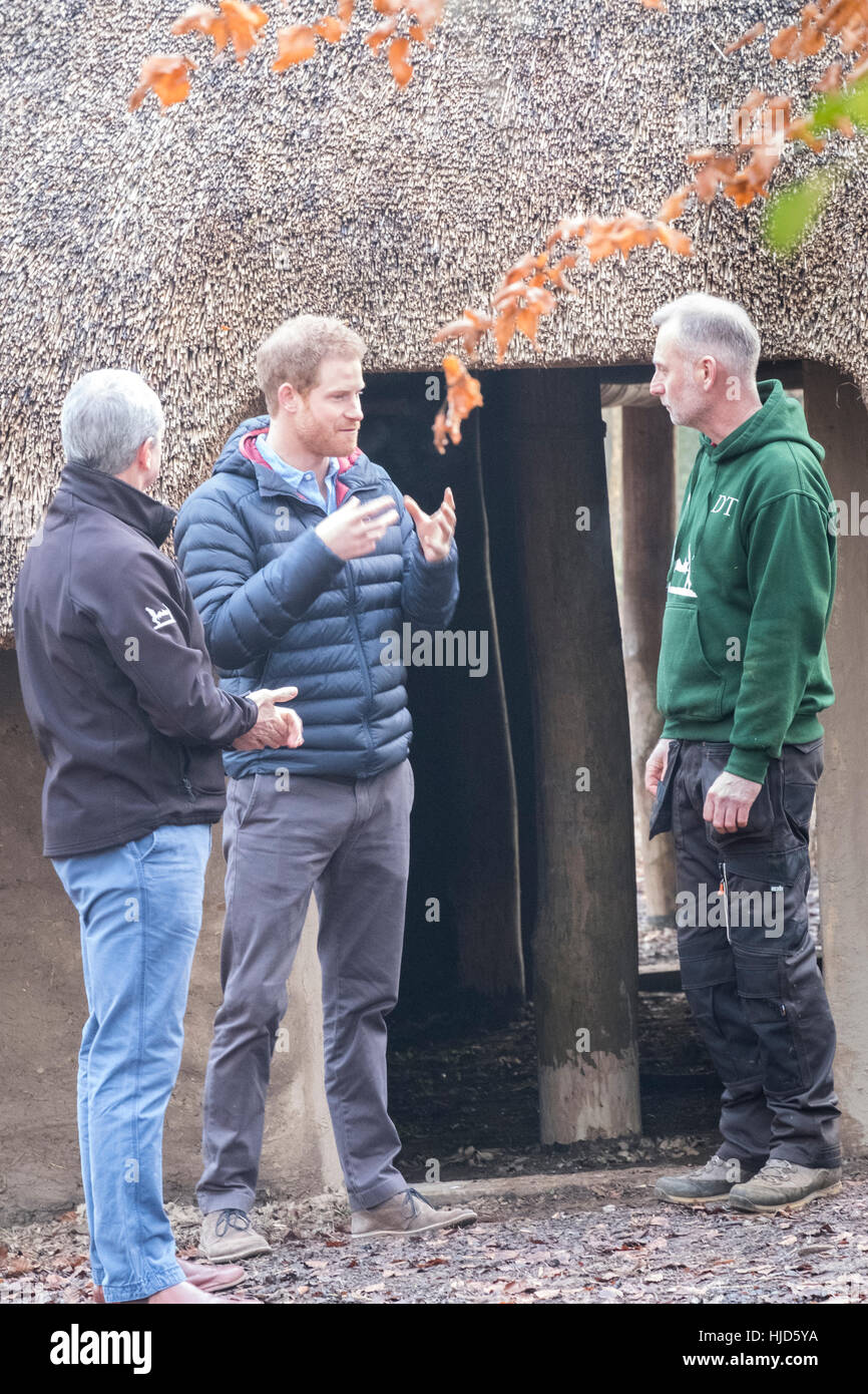 Tedworth House Tidworth. 23rd Jan, 2017. Prince Harry visiting Help for ...