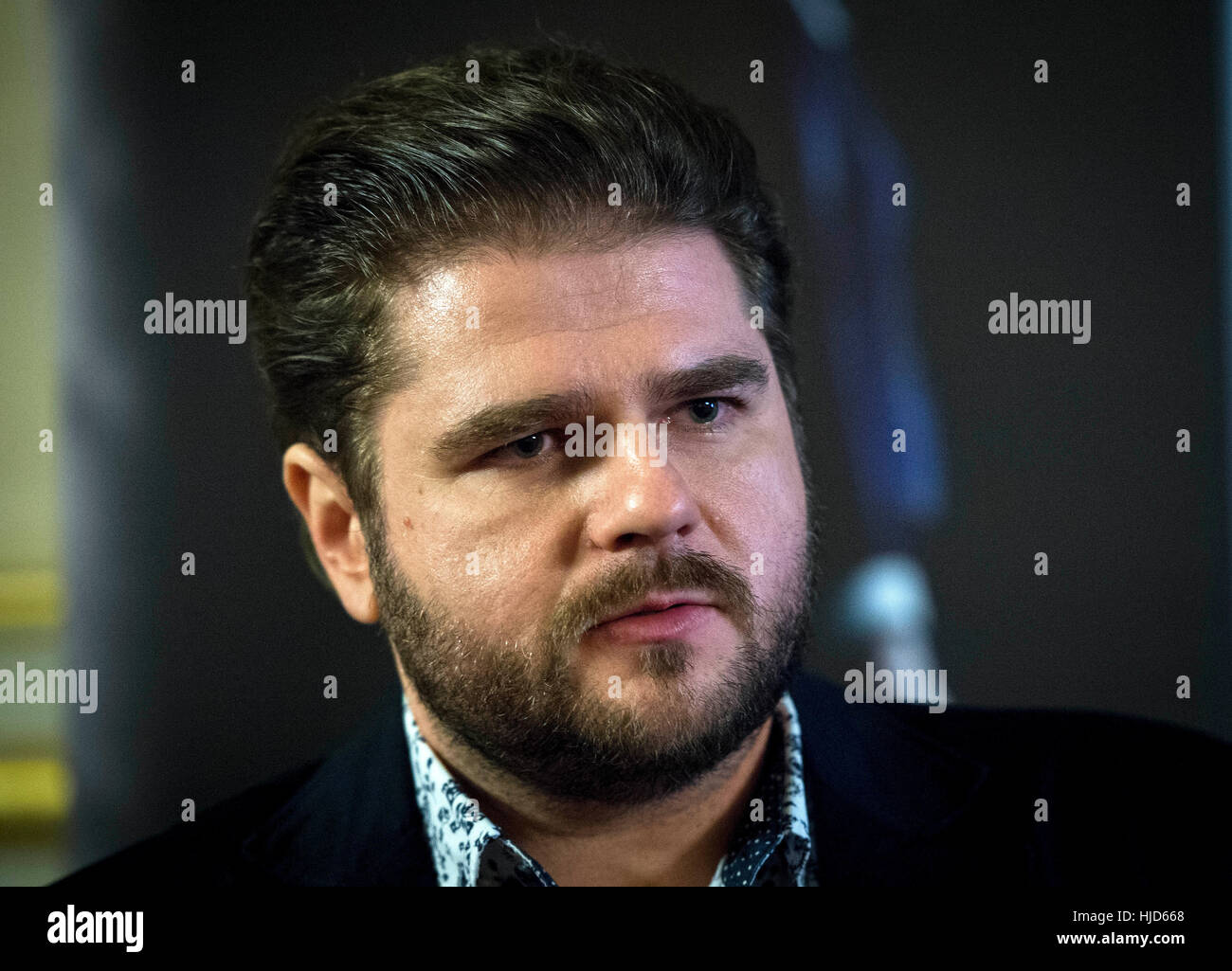 Prague, Czech Republic. 23rd Jan, 2017. Tenor Peter Berger meets ...