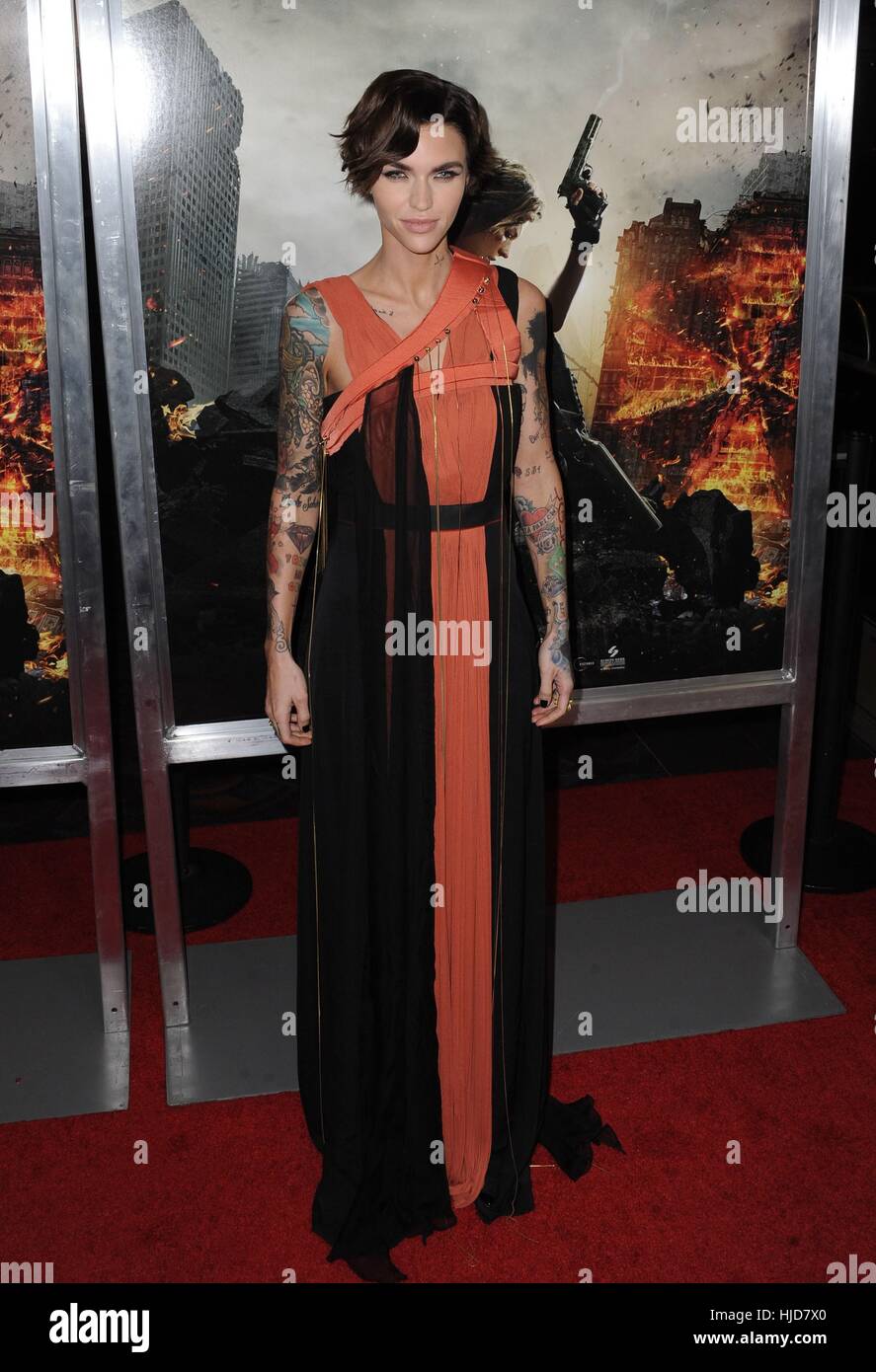 Los Angeles, USA. 23rd Jan, 2017. Ruby Rose at arrivals for 'Resident ...