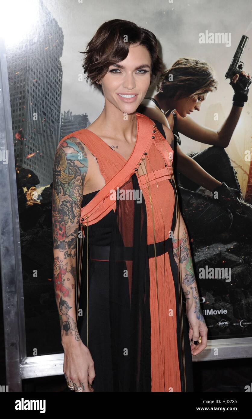 Los Angeles, USA. 23rd Jan, 2017. Ruby Rose at arrivals for 'Resident ...
