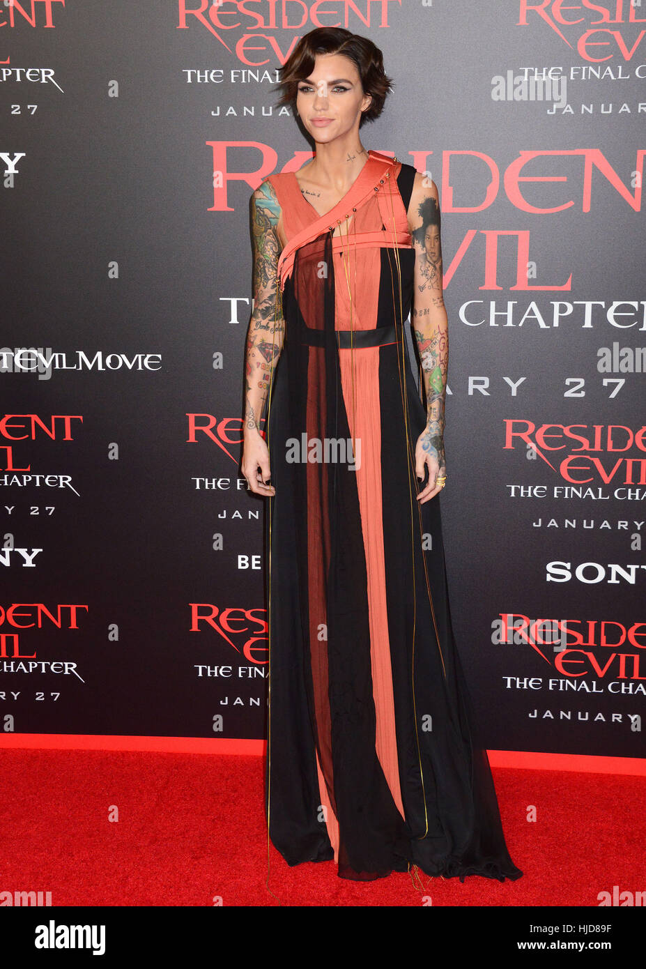 Los Angeles, USA. 23rd Jan, 2017. Ruby Rose 019 arriving at the ...