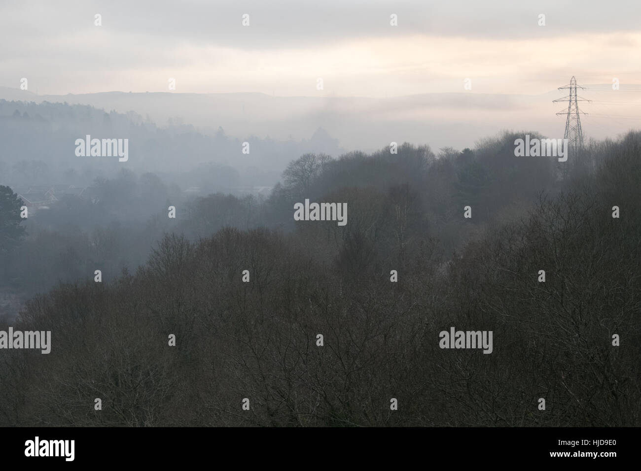Merthyr Tydfil, South Wales, UK. 24th Jan, 2017. UK Weather. Freezing ...