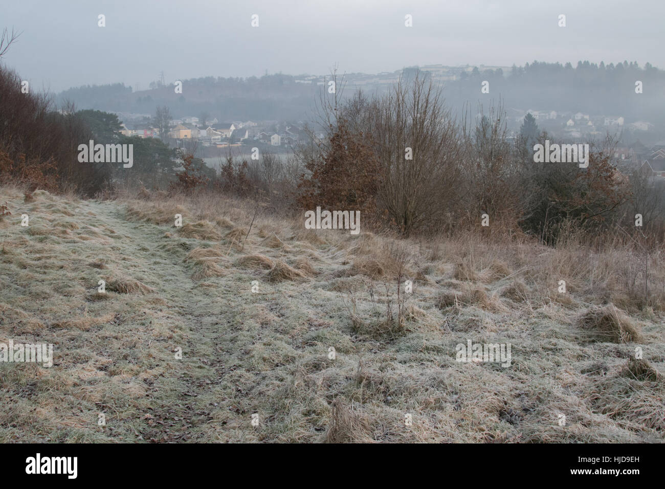 Merthyr Tydfil, South Wales, UK. 24th Jan, 2017. UK Weather. Freezing ...