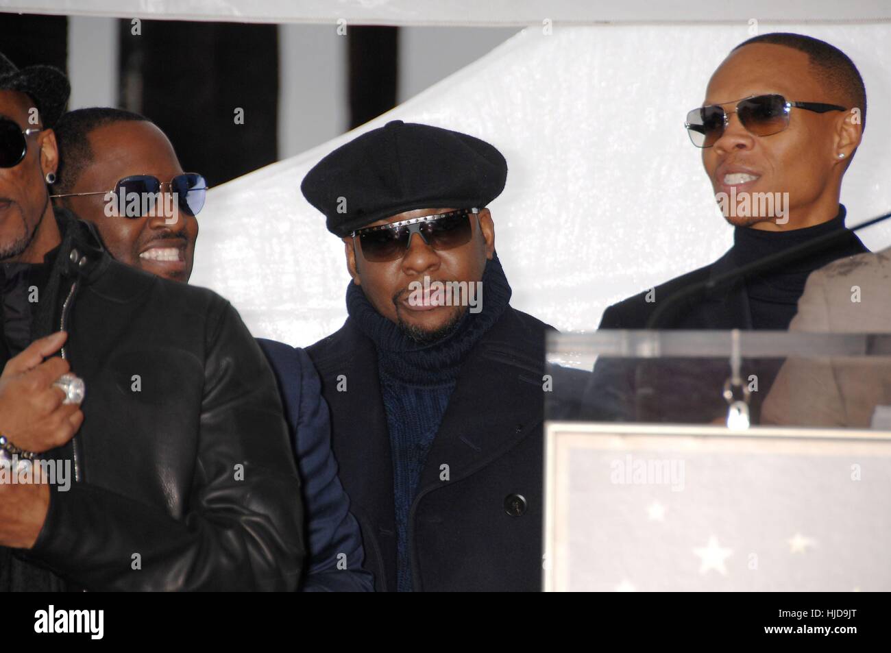 California, USA. 23rd Jan, 2017. Johnny Gill, Bobby Brown, Ronnie DeVoe ...