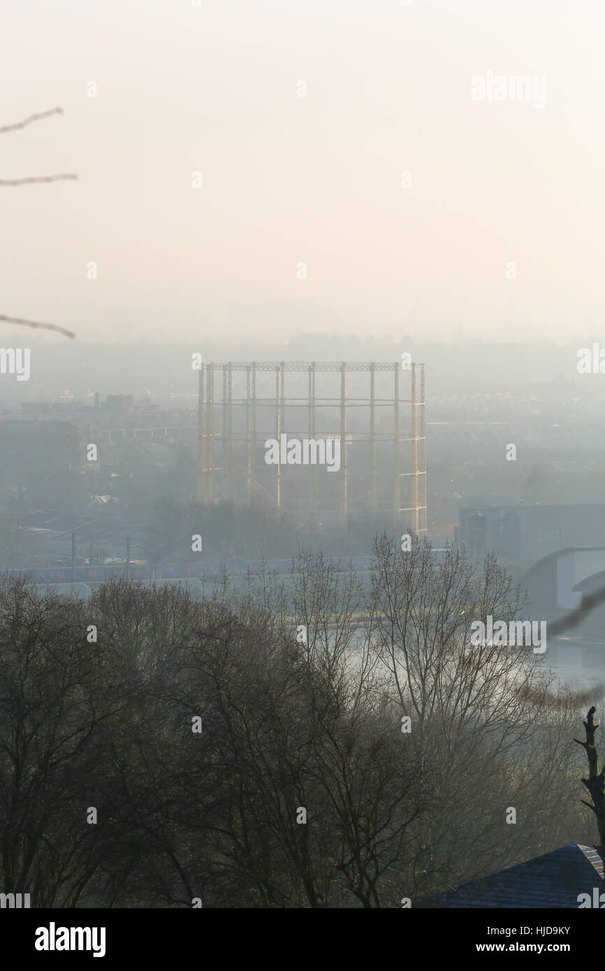 Alexandra Palace, North London, UK. 24th Jan, 2017. UK Weather. View of ...