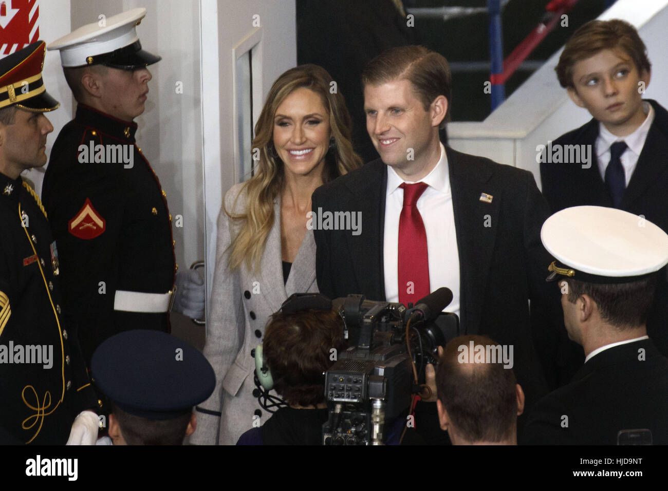 Washington, DC, USA. 20th Jan, 2017. Eric Trump and wife Lara Yunaska ...