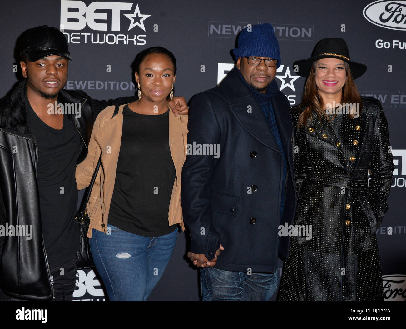 Los Angeles Ca Usa 23rd Jan 2017 Bobby Brown And Alicia Brown At Bets The New Edition