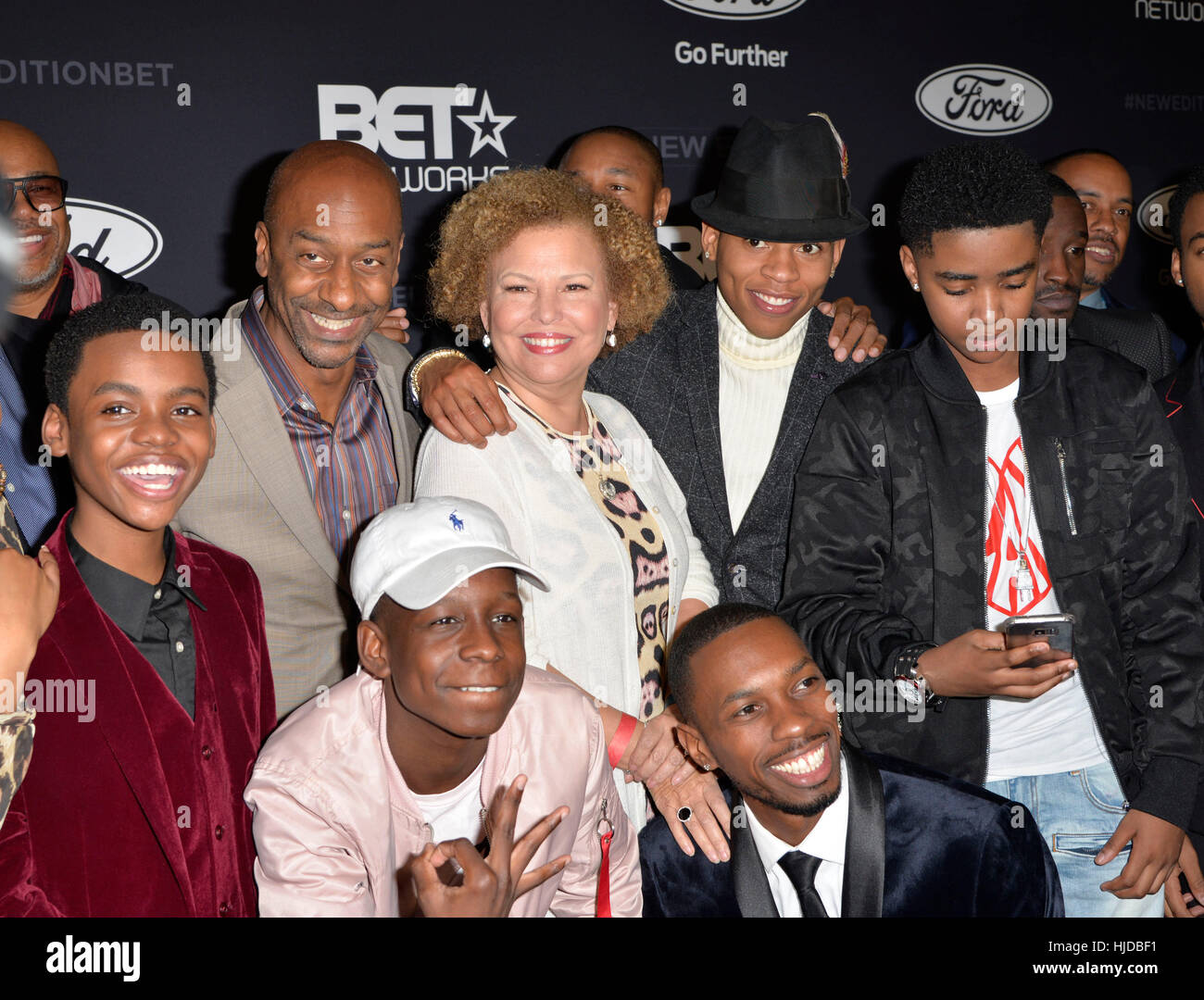 Los Angeles, Ca, USA. 23rd Jan, 2017. The New Edition Story Cast at BET ...
