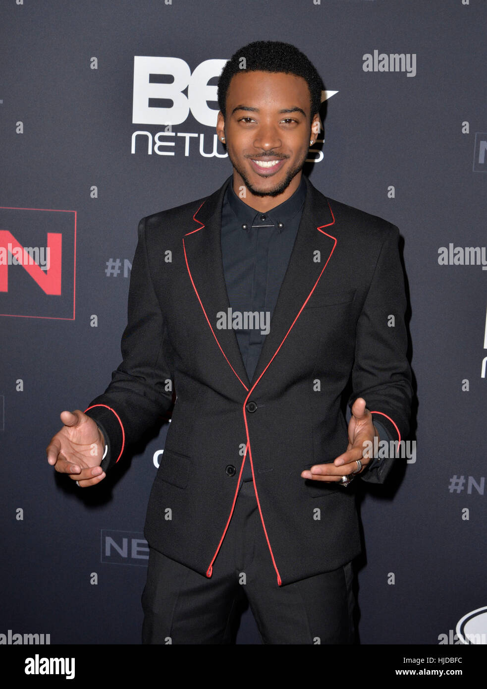 Los Angeles, Ca, USA. 23rd Jan, 2017. Algee Smith at BET's The New ...