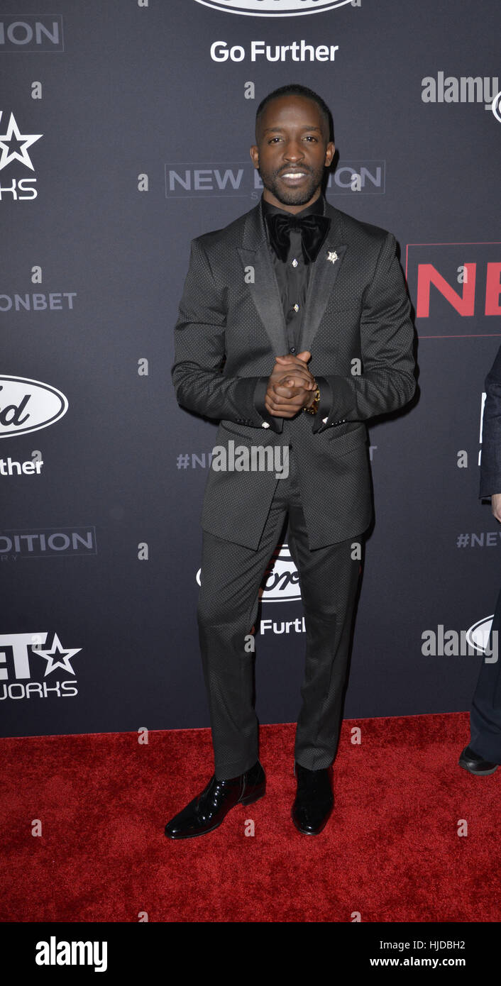 Los Angeles, Ca, USA. 23rd Jan, 2017. Elijah Kelly at BET's The New ...