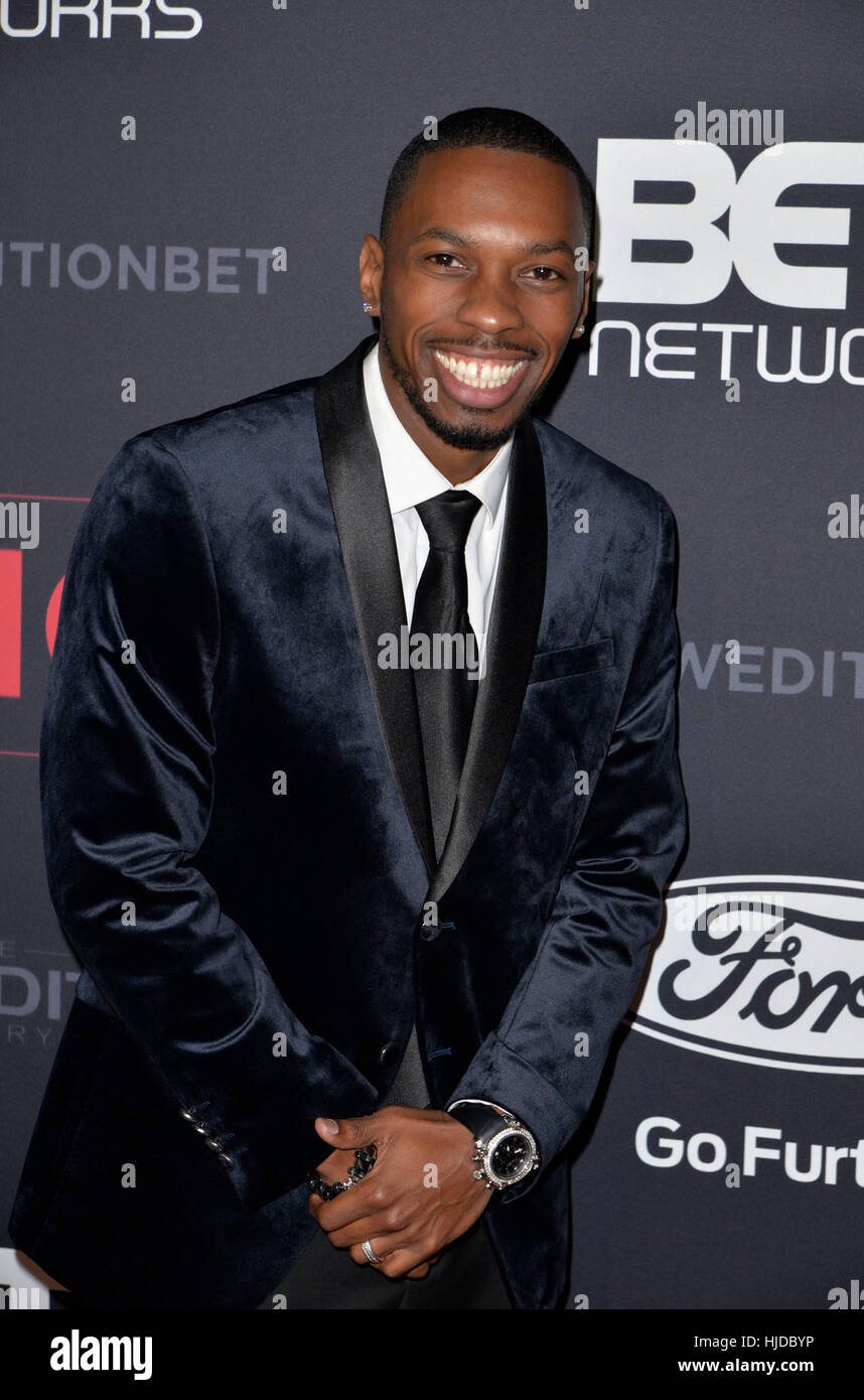 Los Angeles, Ca, USA. 23rd Jan, 2017. Melvin Jackson Jr. at BET's The New Edition Story Premiere ...