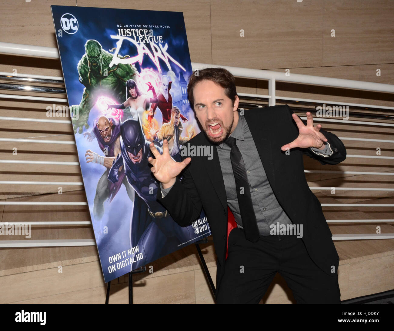 Los Angeles, USA. 23rd Jan, 2017. Ray Chase attends premiere of Warner ...