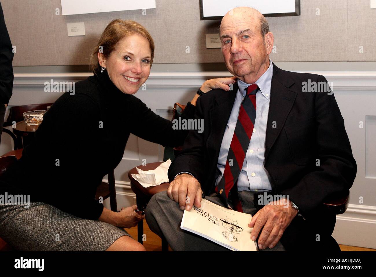 New York, USA. 23rd Jan, 2017. Katie Couric, Calvin Trillin at arrivals ...