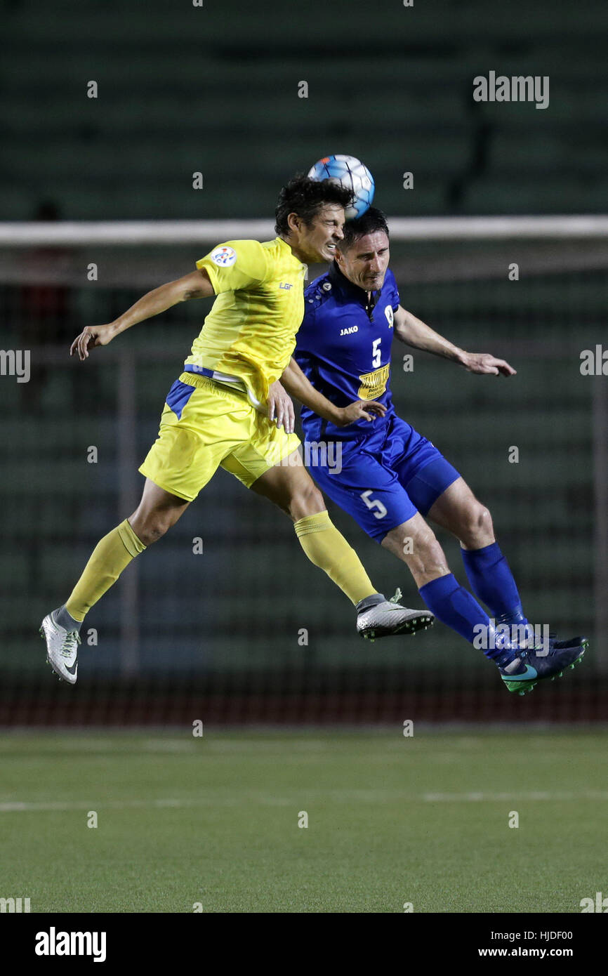Manila, Philippines. 24th Jan, 2017. Misagh Bahadoran (L) of the ...