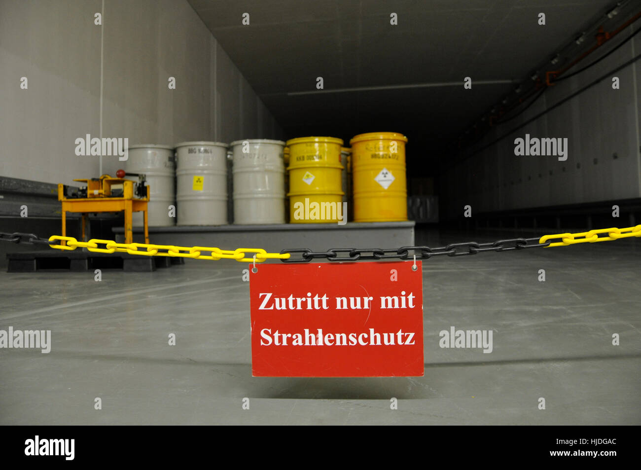 Low level waste (LLW) with little radioactive radiation is stored in so ...