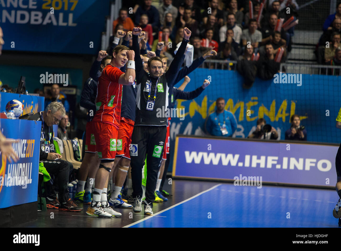 Nantes, France. 24th Jan, 2017. IHF World Handball Championships ...
