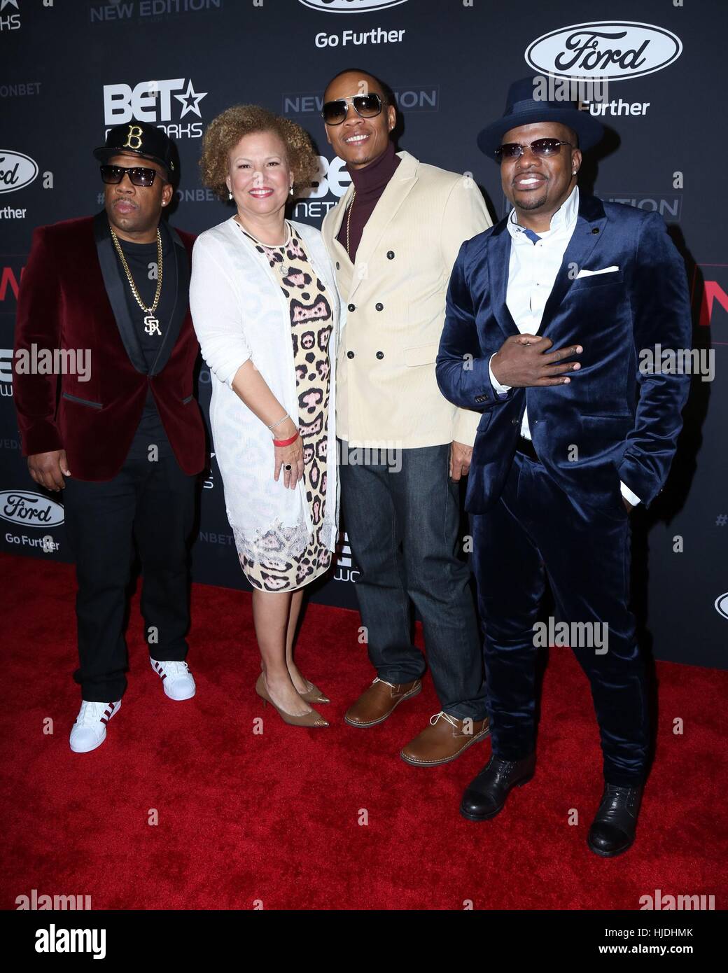 Los Angeles, CA, USA. 23rd Jan, 2017. Michael Bivins, Debra Lee, Ronnie ...