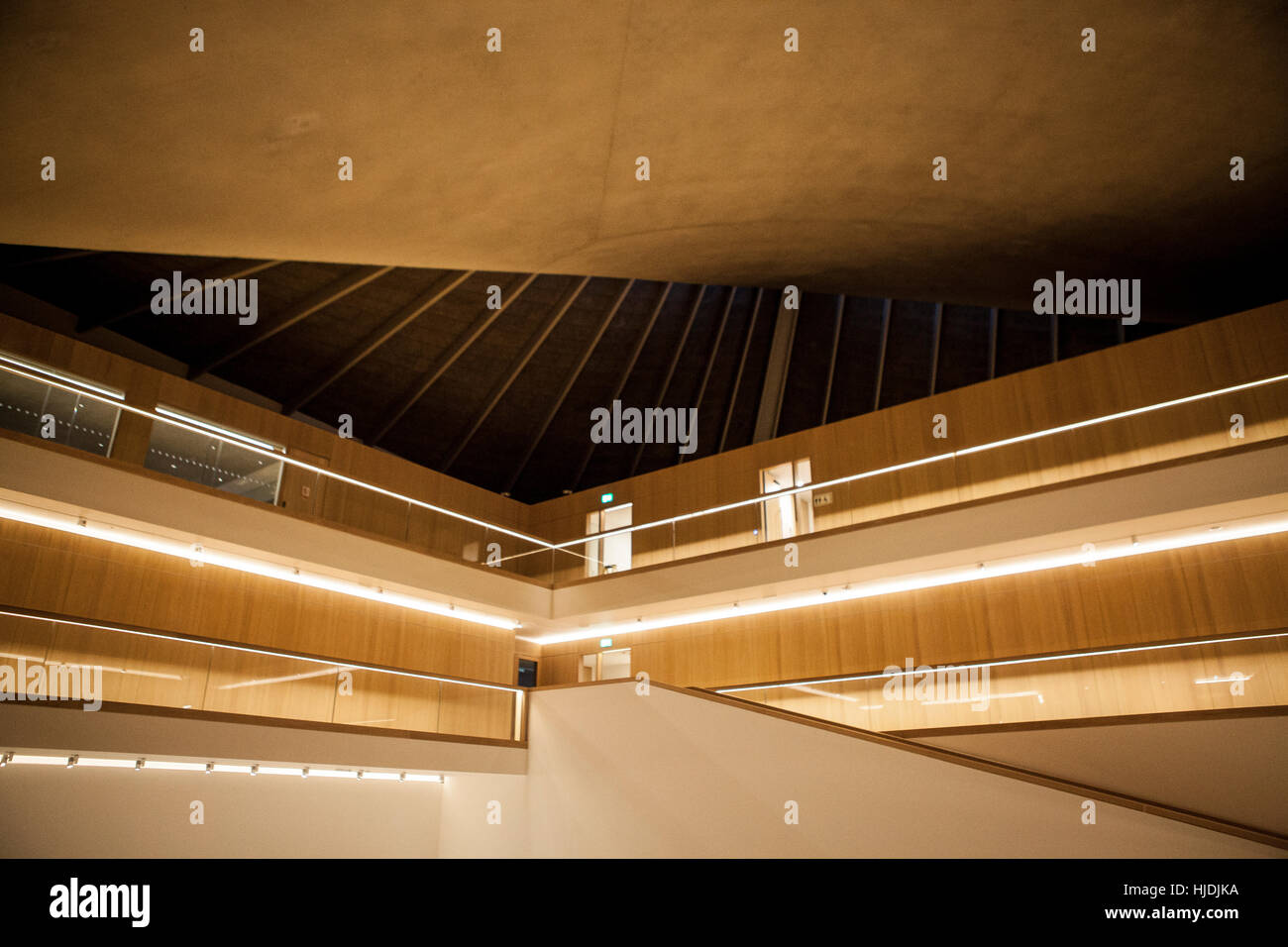 The Atrium in the new Design Museum designed by the architect John ...