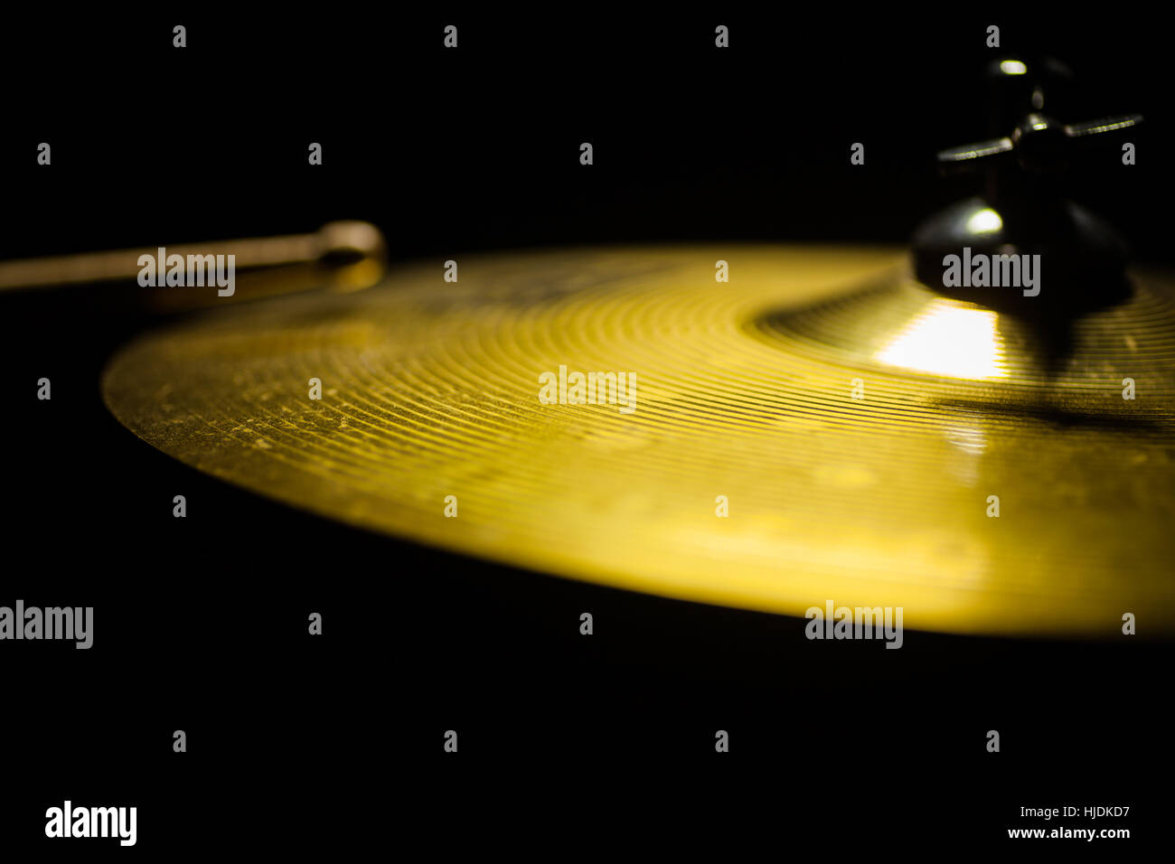 Drumstick hitting cymbal hi-res stock photography and images - Alamy