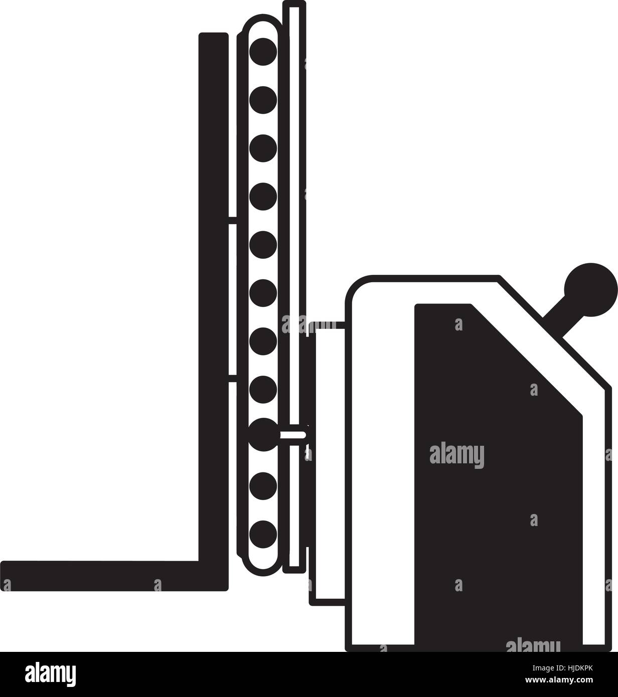 Forklift machine logistic icon Stock Vector Images - Alamy