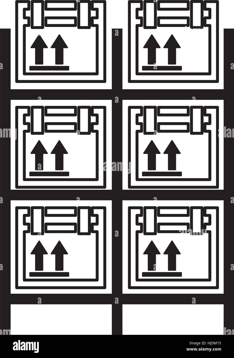 logistic shelf isolated icon vector illustration design Stock Vector ...