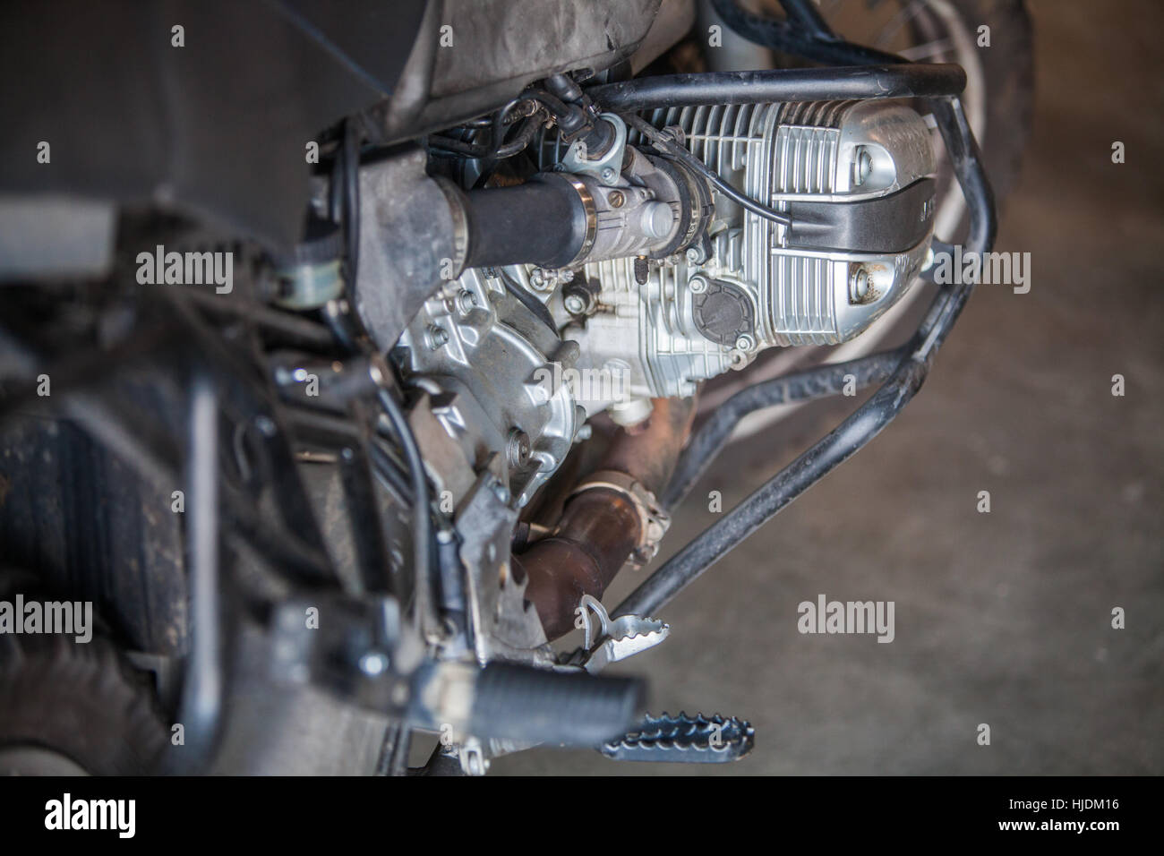 Close up shot of a motorcycle boxer engine Stock Photo - Alamy