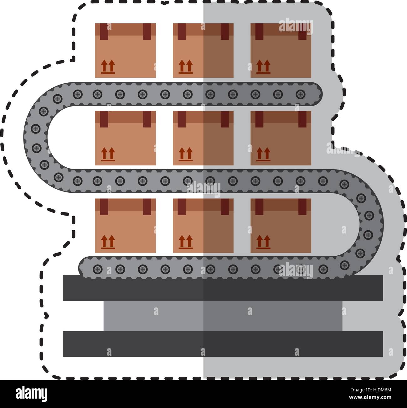 Conveyer vector vectors hi-res stock photography and images - Alamy