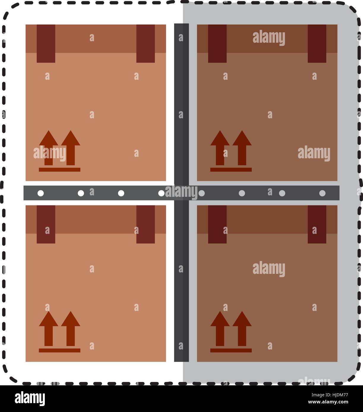 carton boxes packing icon vector illustration design Stock Vector Image ...