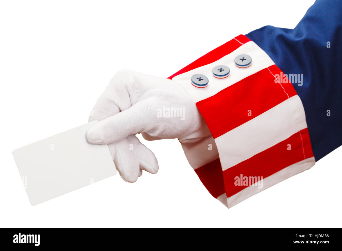 President Holding Blank Card Isolated on White Background Stock Photo ...