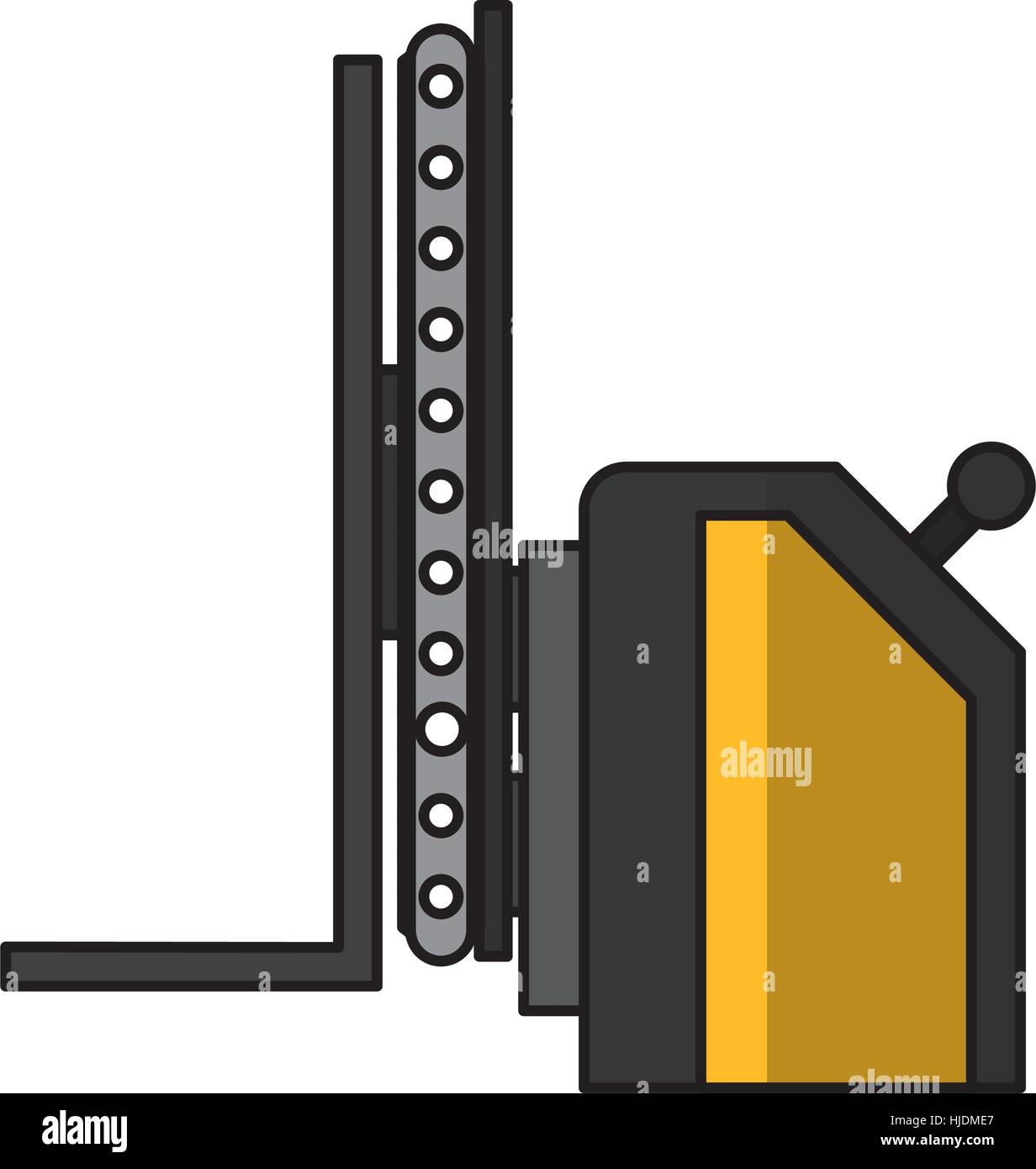 forklift machine logistic icon vector illustration design Stock Vector ...
