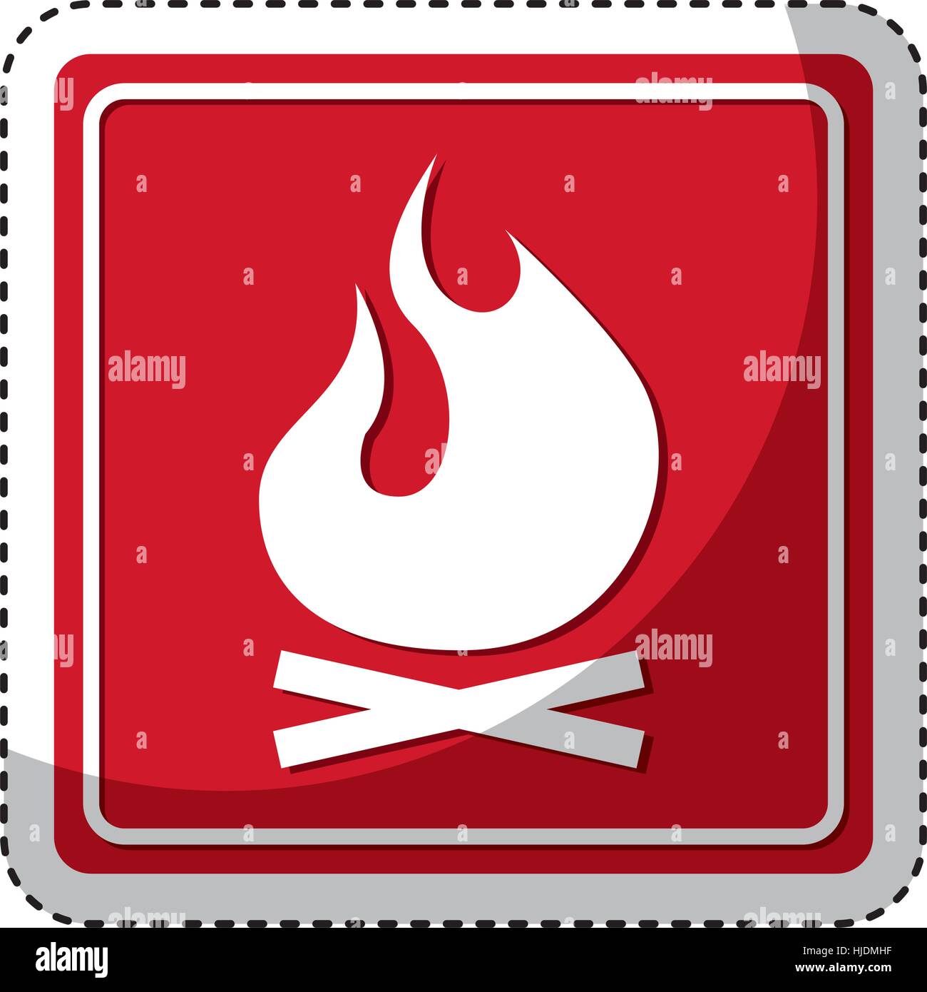fire flame sign isolated icon vector illustration design Stock Vector ...