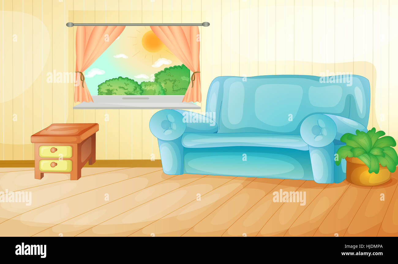 blue, house, building, object, inside, tree, trees, room, wood ...