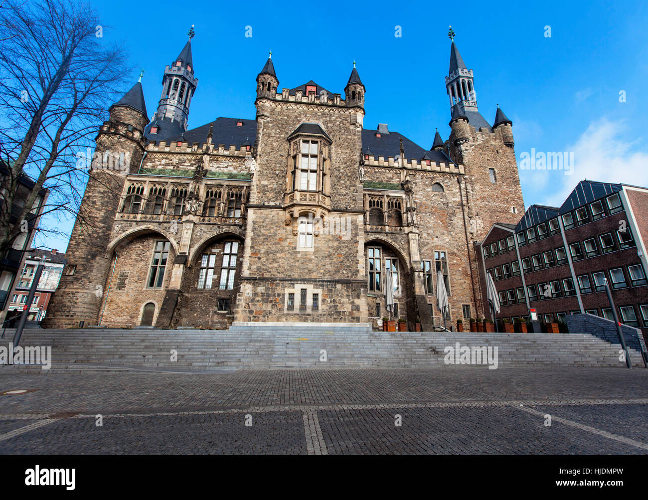 View at Aachen town hall (Aachener Rathaus) in Germany Stock Photo - Alamy