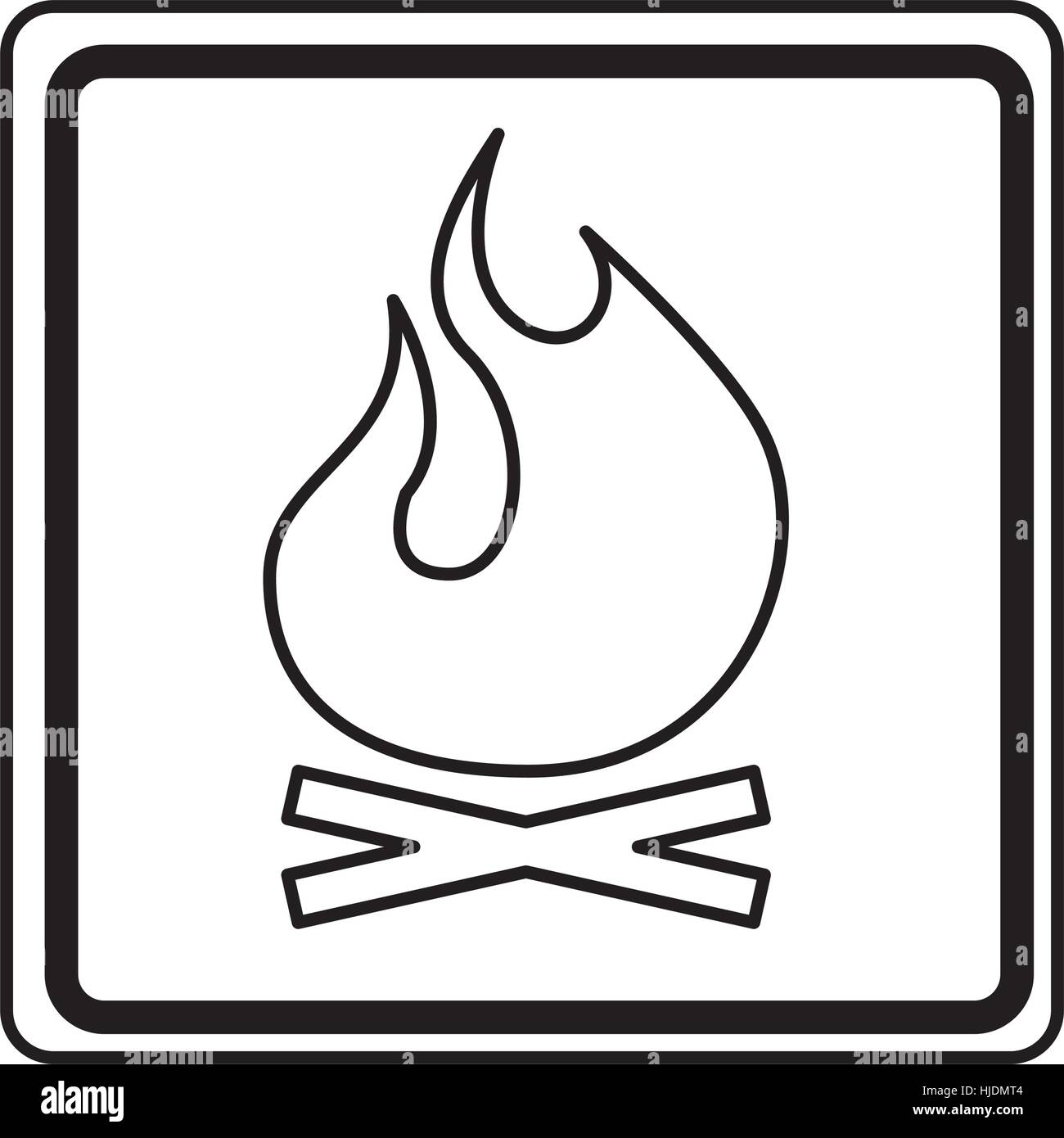 fire flame sign isolated icon vector illustration design Stock Vector ...