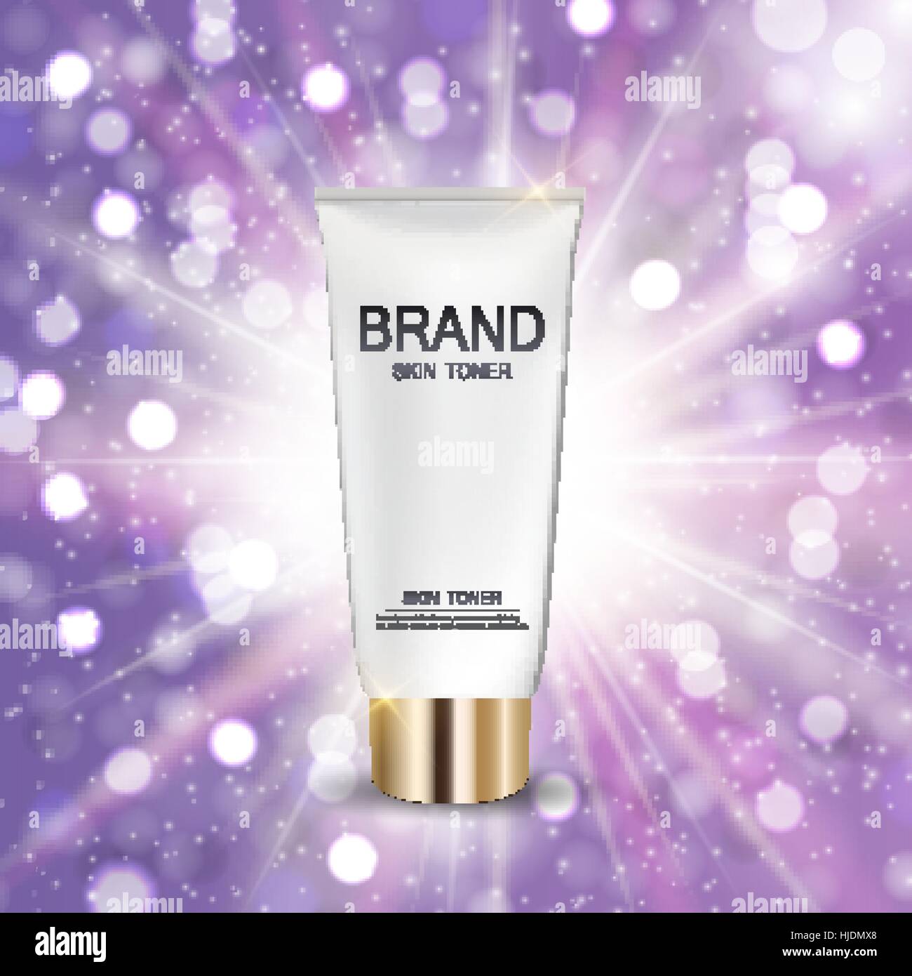 Skin Toner Bottle Template for Ads or Magazine Background. 3D Re Stock ...