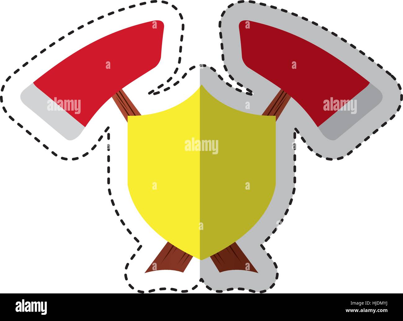 firefighter shield isolated icon vector illustration design Stock ...