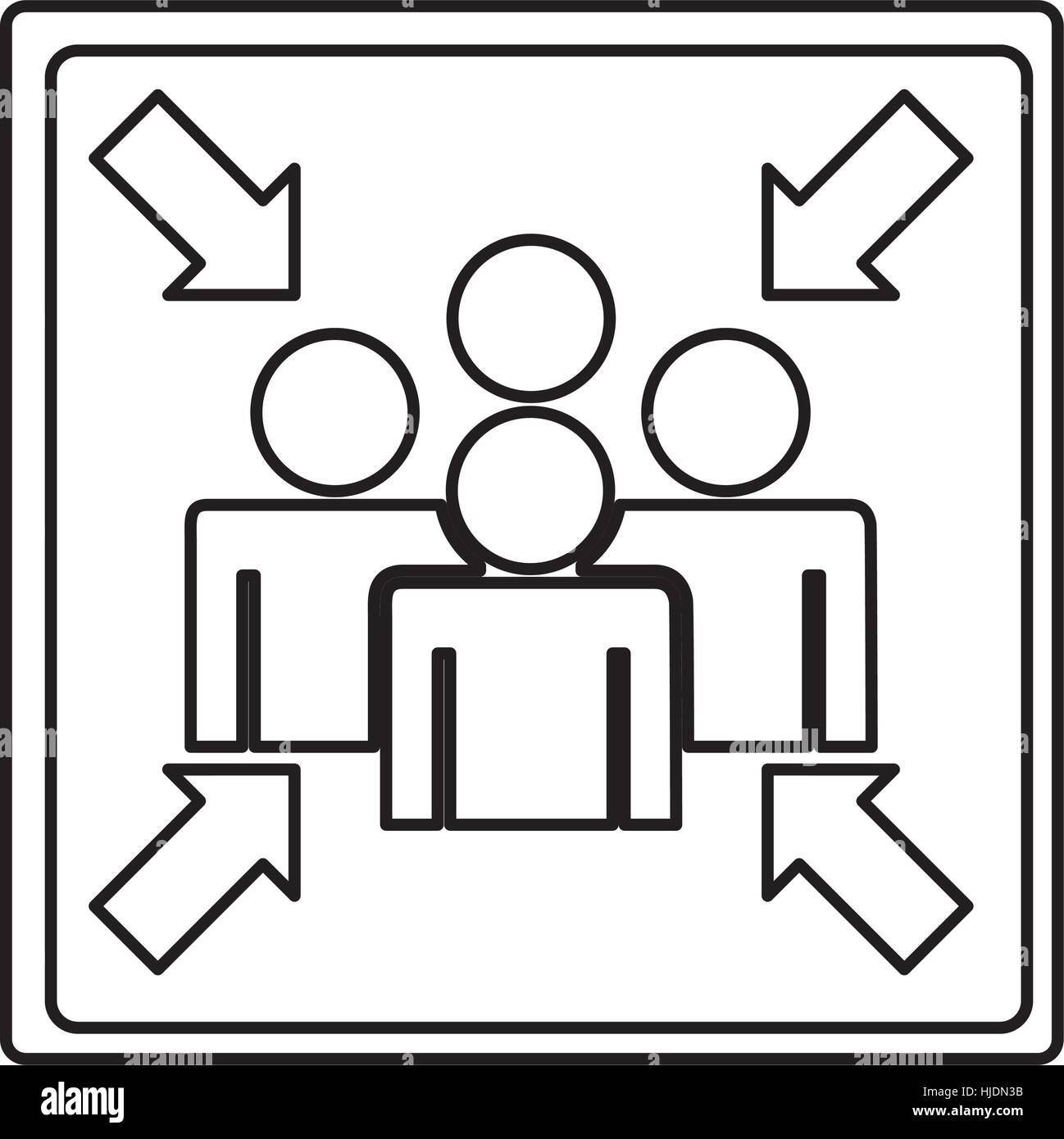 Meeting point sign icon vector illustration design Stock Vector Image ...