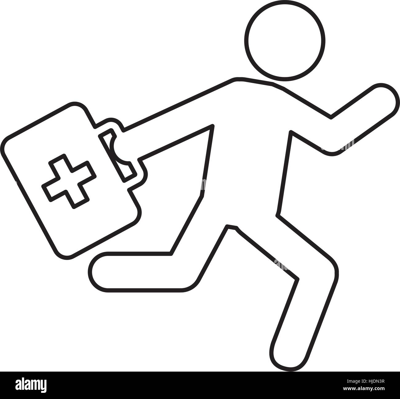 Paramedic running Stock Vector Images - Alamy