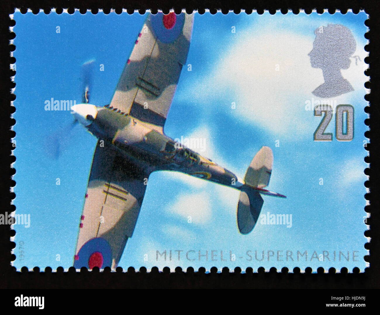 Postage stamp. Great Britain. Queen Elizabeth II. 1997. British ...