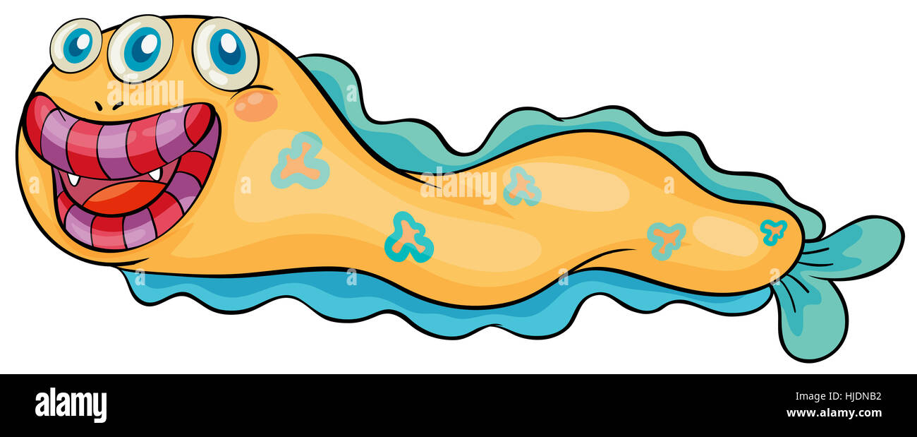 fish, eyes, small, tiny, little, short, illustration, scary, creature ...