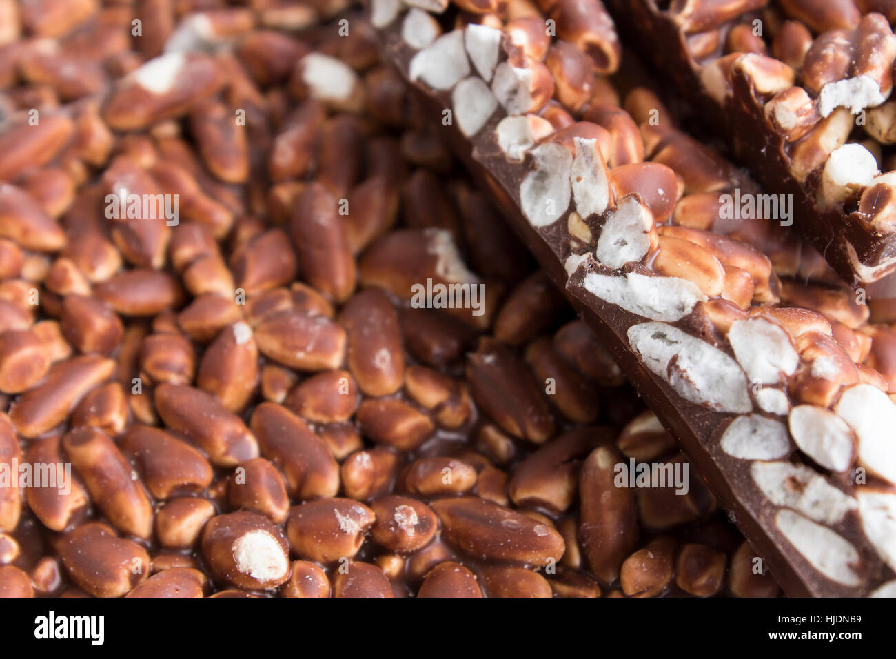 Tasty Rice Chocolate Closeup Stock Photo - Alamy