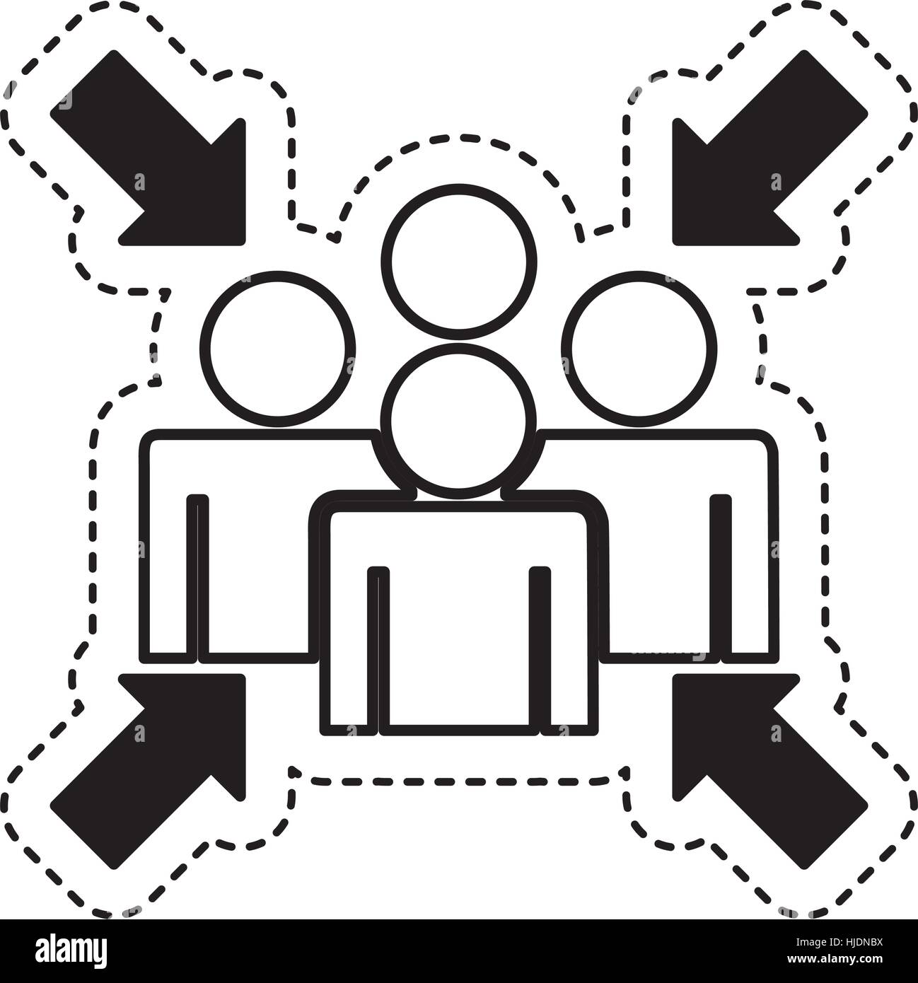 Meeting point sign icon vector hi-res stock photography and images - Alamy