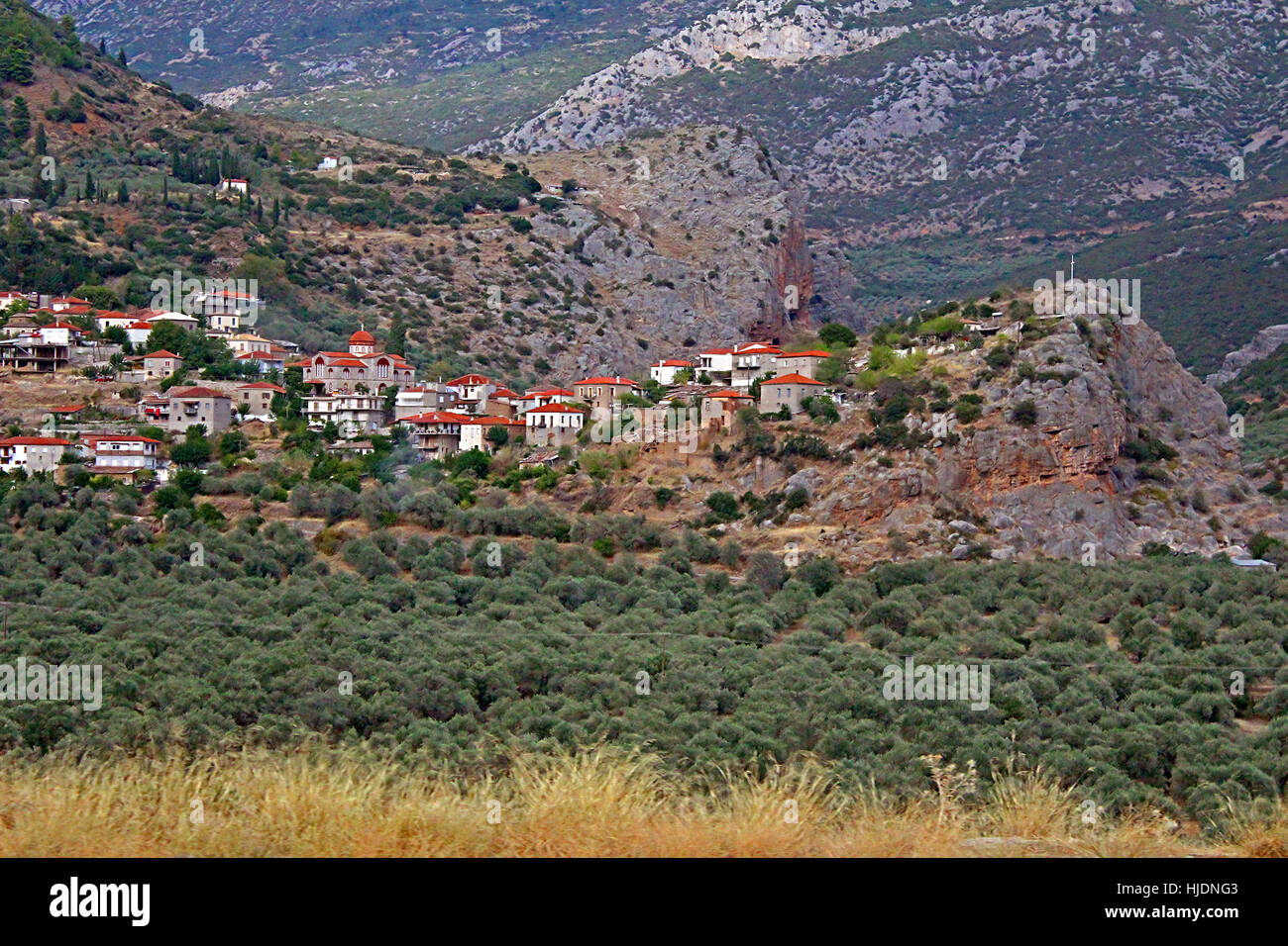 The picturesque village stretches in the valley among Parnassus ...