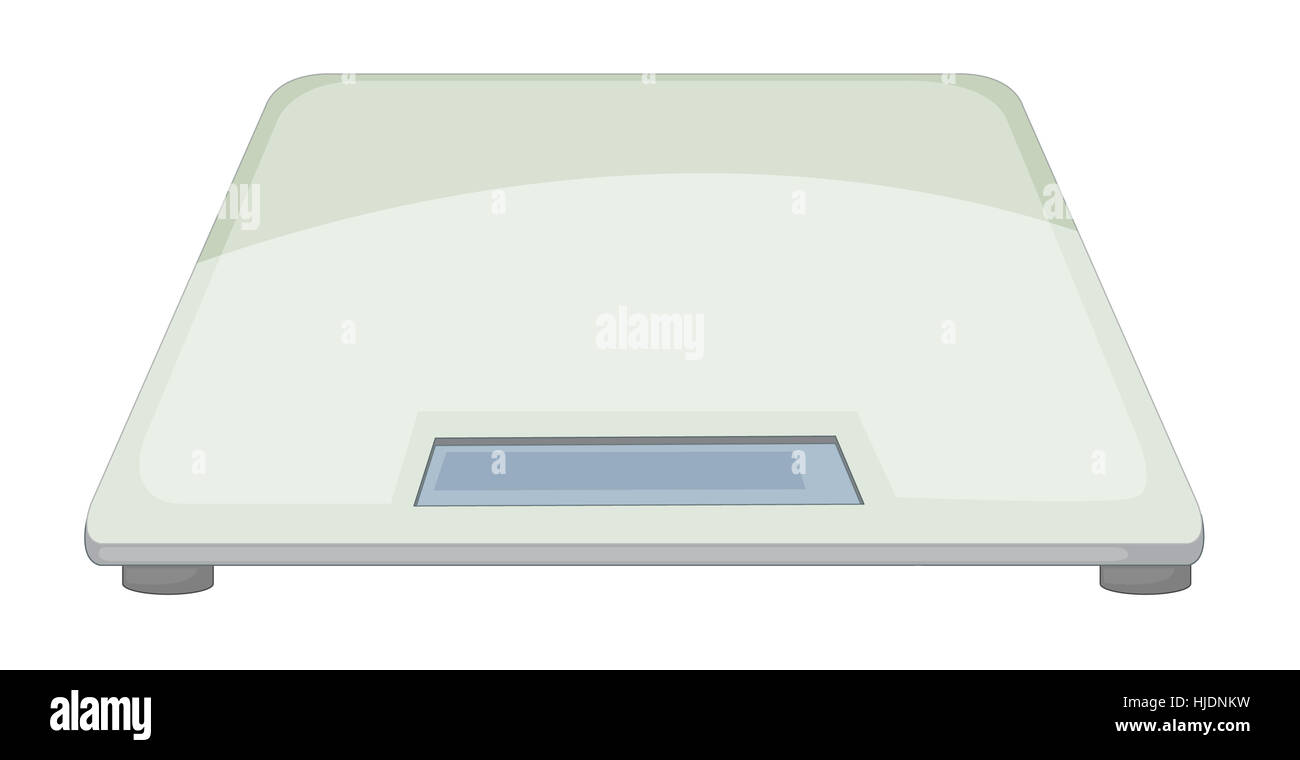 Illustration of digital scales Stock Photo - Alamy