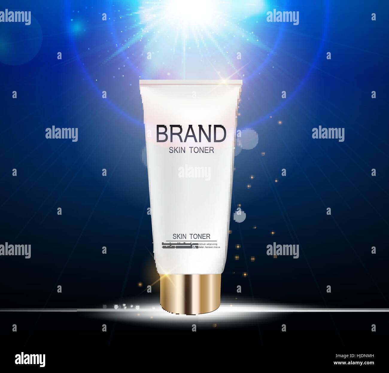Skin Toner Bottle Template for Ads or Magazine Background. 3D Re Stock ...
