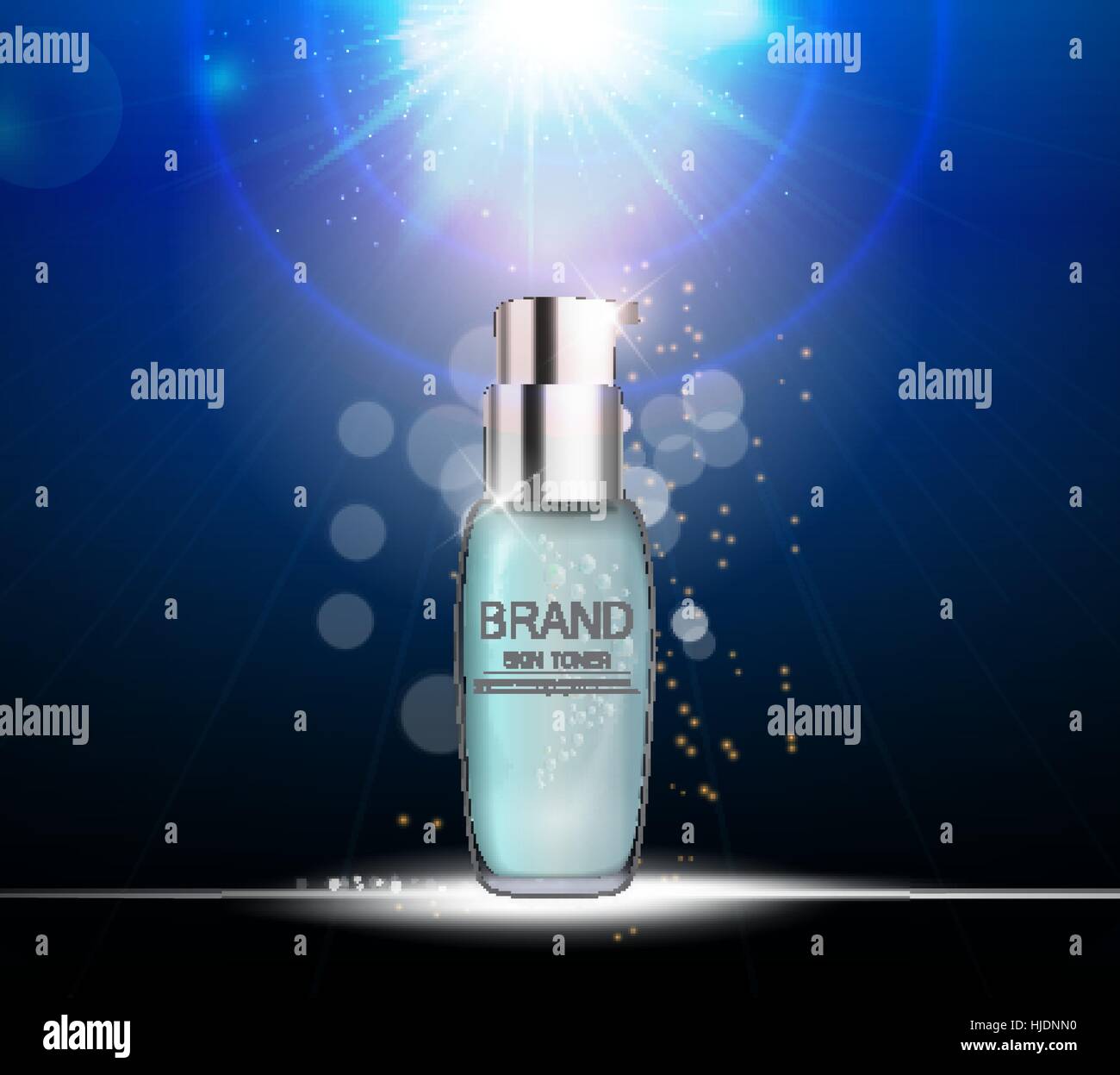 Skin Toner Bottle Template for Ads or Magazine Background. 3D Re Stock ...