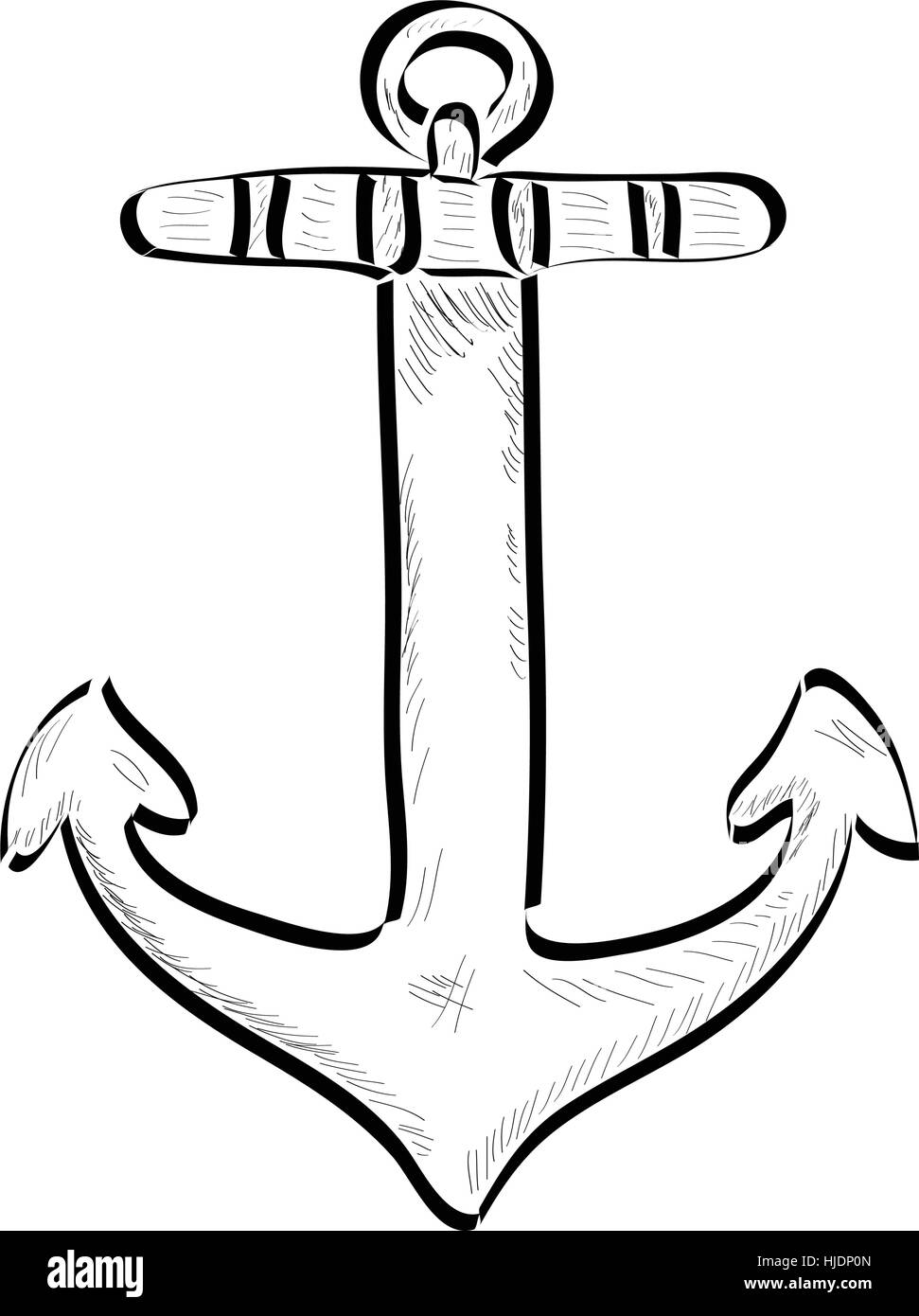 Isolated anchor outline Stock Vector Image & Art - Alamy