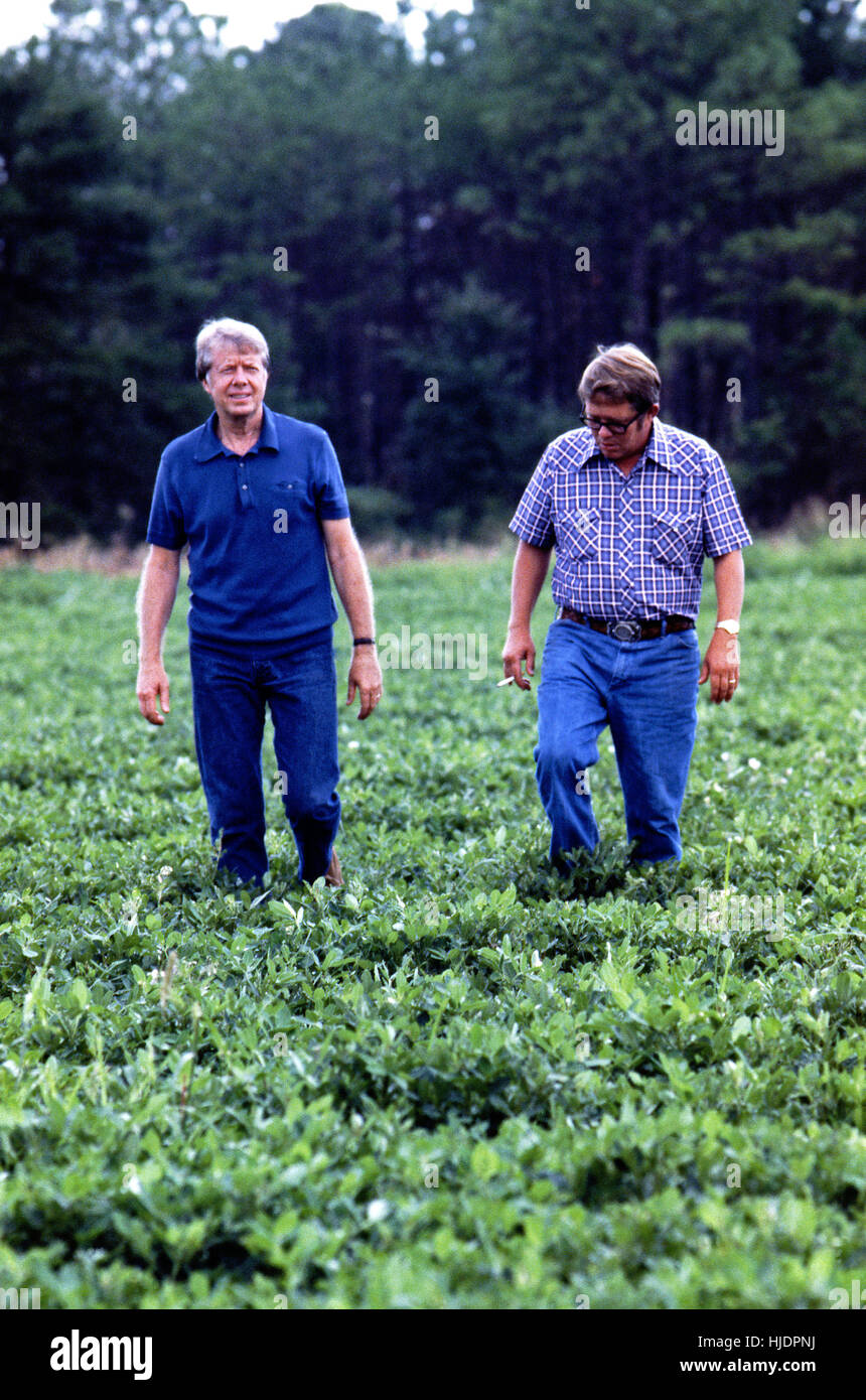President Jimmy Carter and his brother Billy Carter are joined by ...